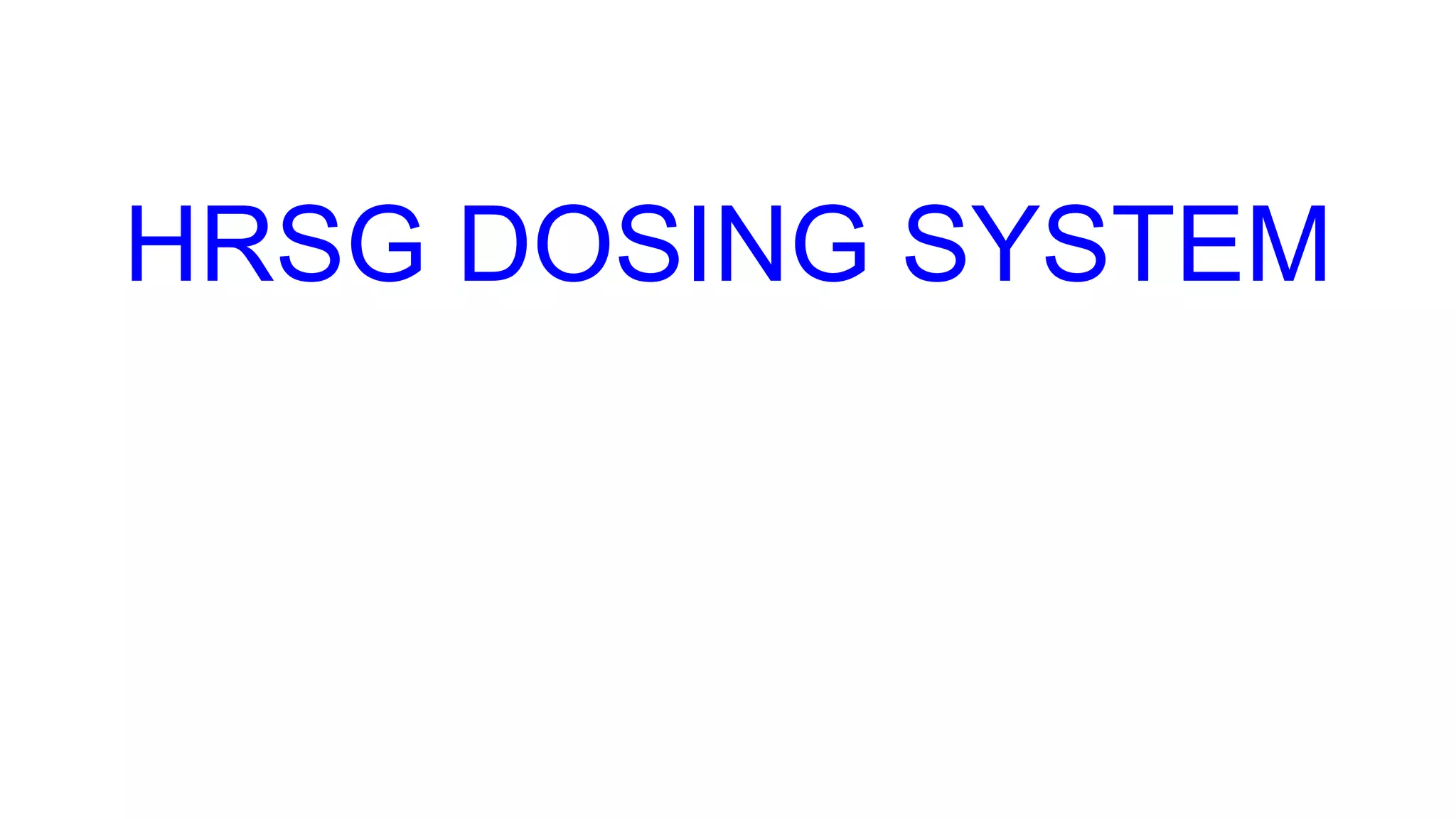 All chemical dosing system | PPTX