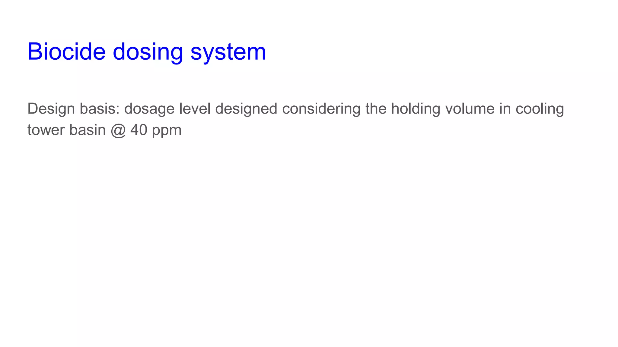 All chemical dosing system | PPTX