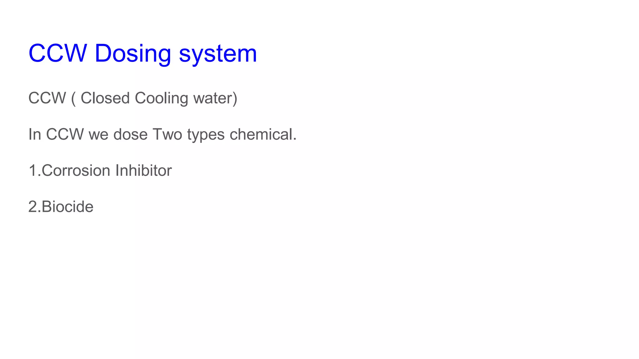 All chemical dosing system | PPTX