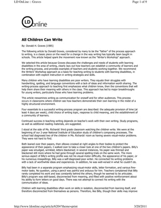 All children can write | PDF