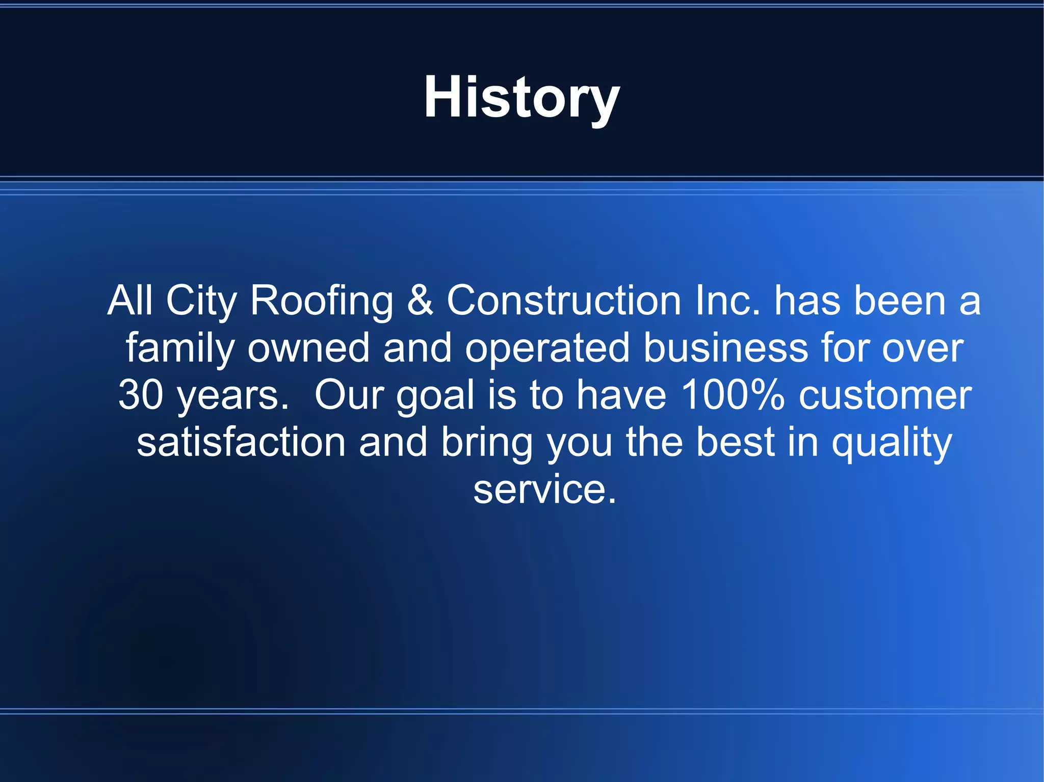 All city roofing powerpoint | ODP