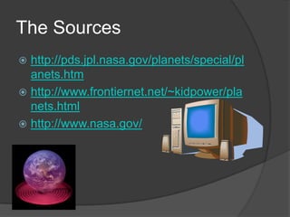 4th Grade Solar System Powerpoint