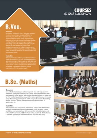 All course brochure - SMS Lucknow | PDF