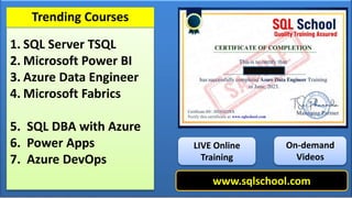 SKill Up Yourself with SQL, Azure, Power BI | PPTX