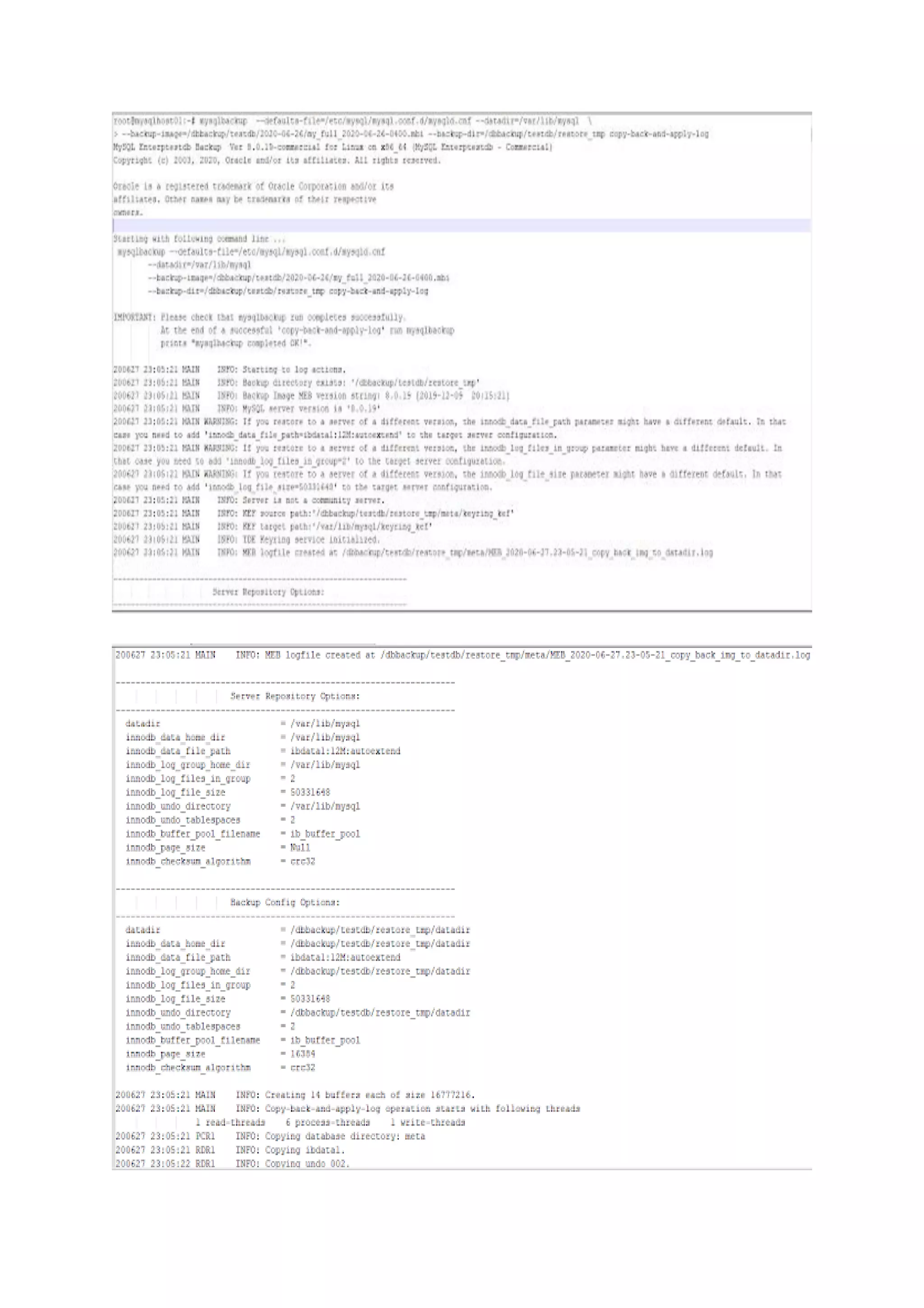 Restore Mysql Database From Mysqlbackup Pdf