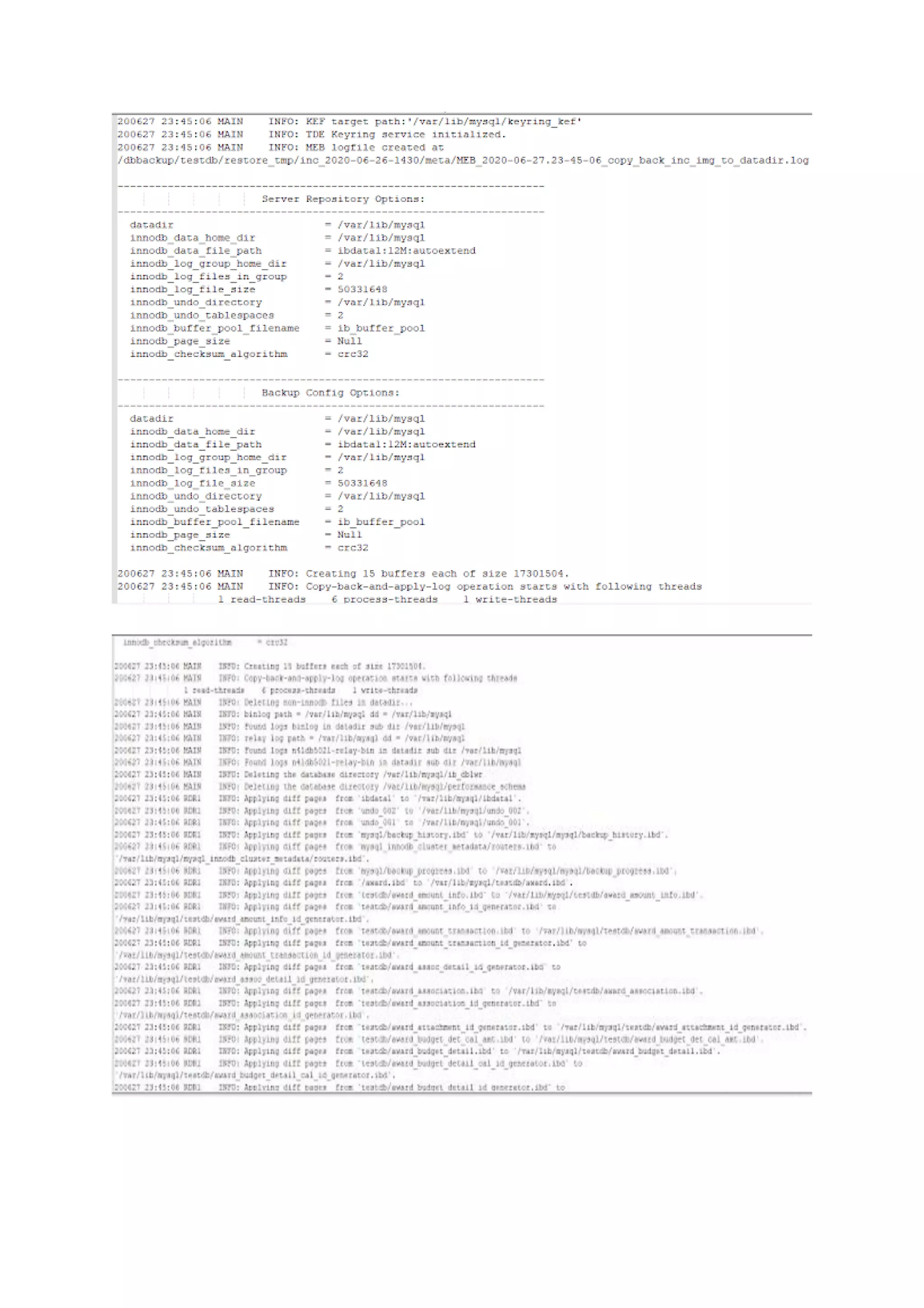 Restore Mysql Database From Mysqlbackup Pdf
