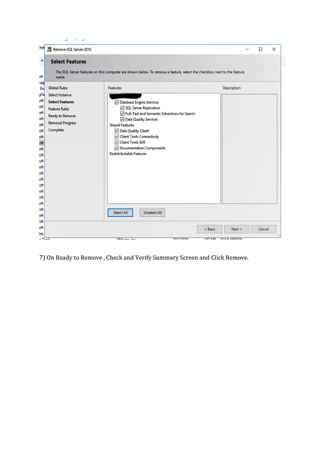 Uninstallting microsoft sql server 2016 | PDF