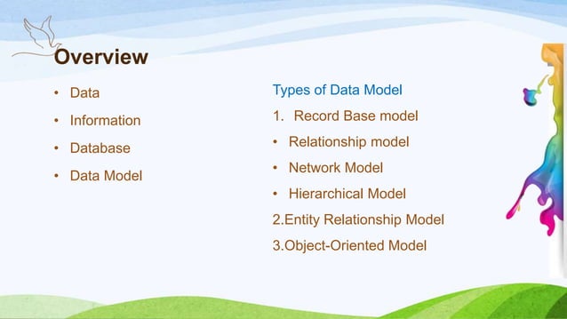 All data models in dbms | PPTX | Databases | Computer Software and ...