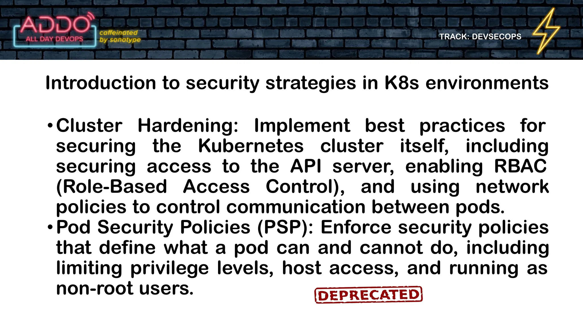 Evolution of security strategies in K8s environments- All day devops | PDF
