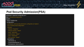 Evolution of security strategies in K8s environments- All day devops | PDF