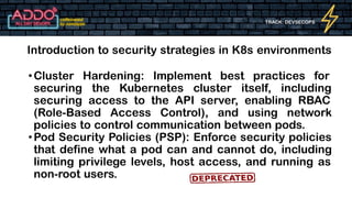 Evolution of security strategies in K8s environments- All day devops | PDF