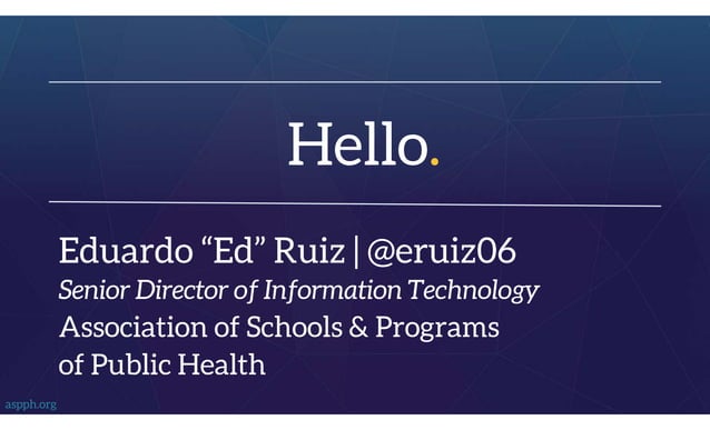 A Small Association's Journey to DevOps w/ Edward Ruiz | PPT