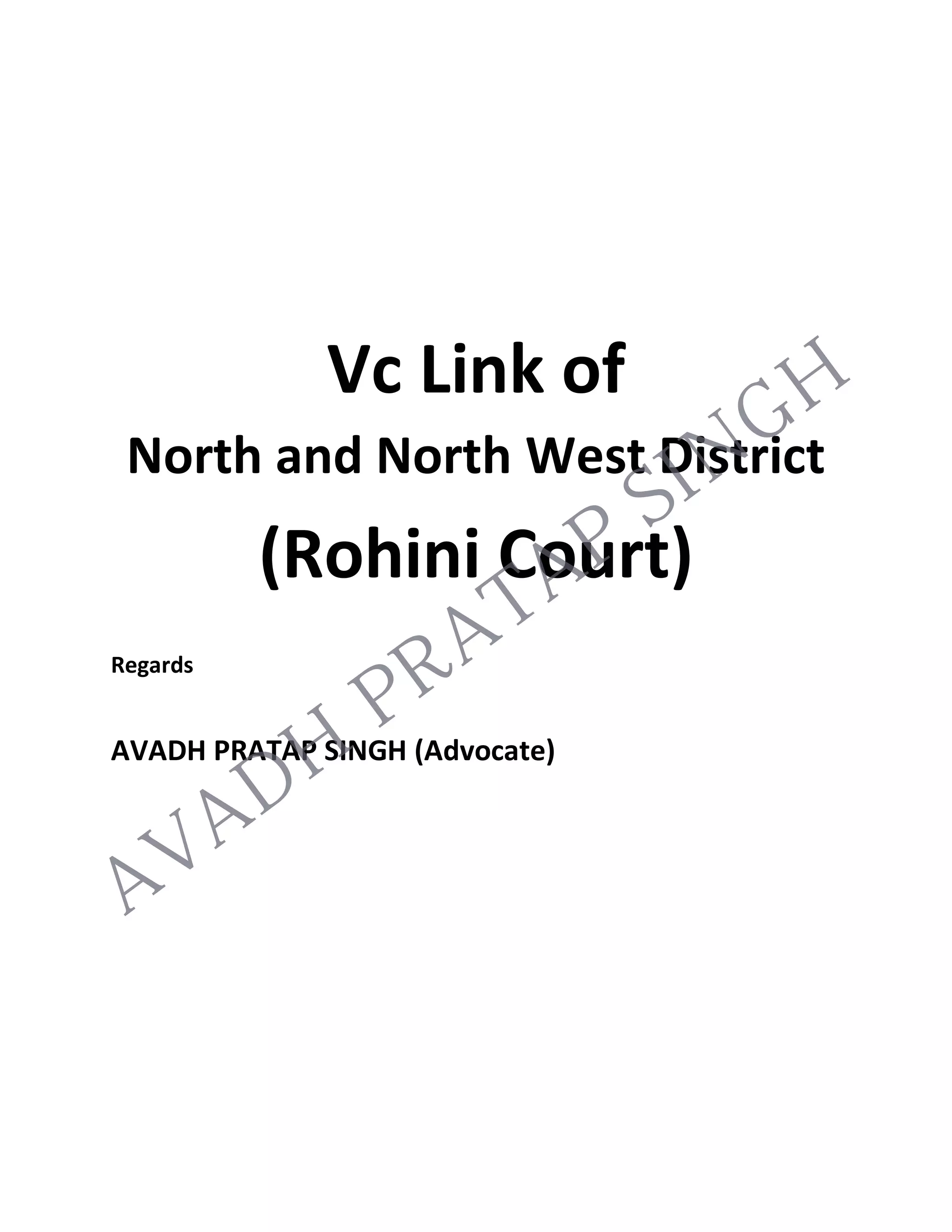 All districts vc links | PDF