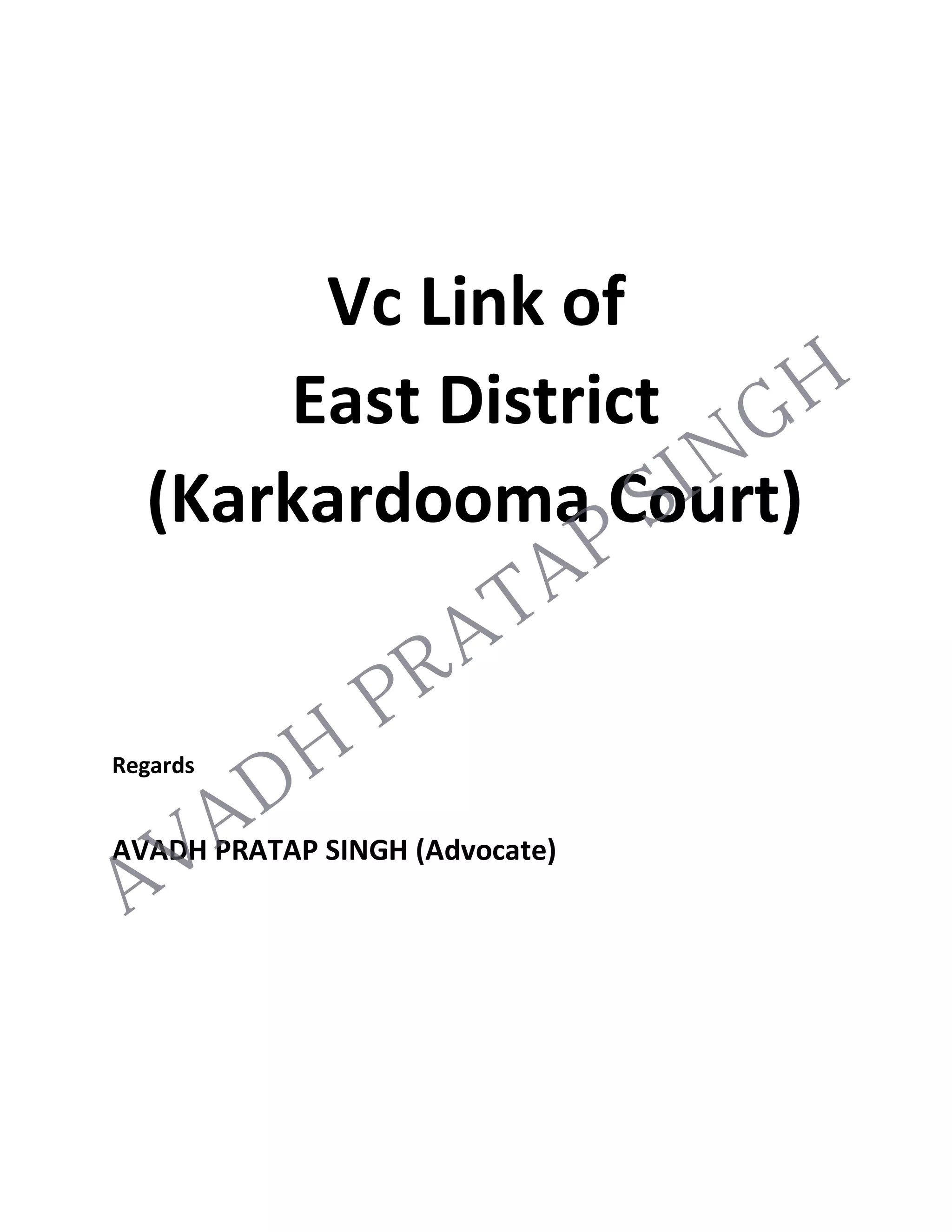 All districts vc links | PDF