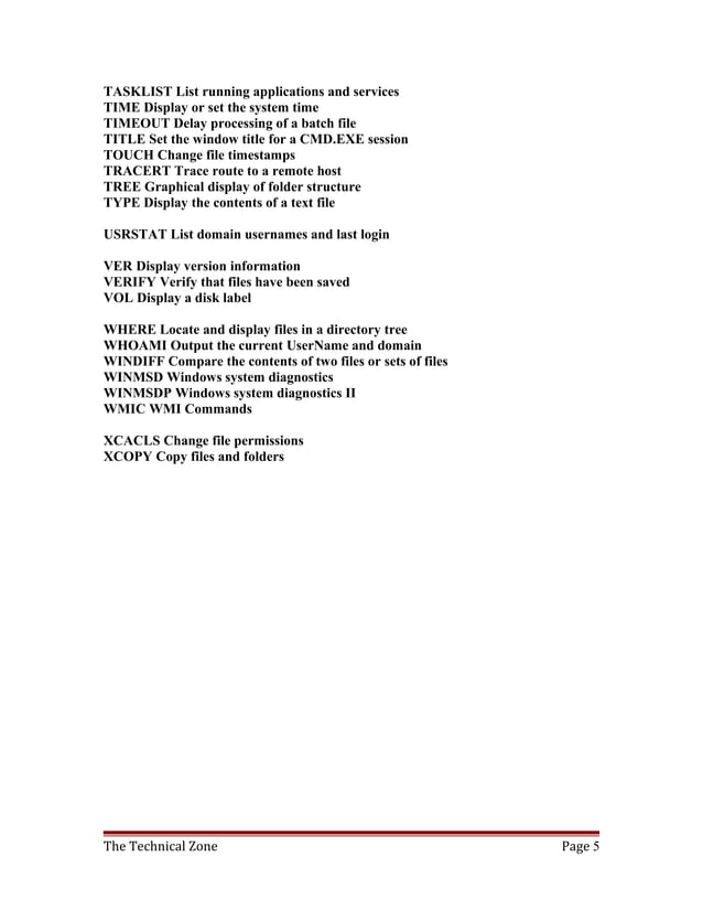 All dos commands | PDF