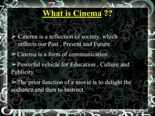 The role of cinema in Social Awareness | PPTX