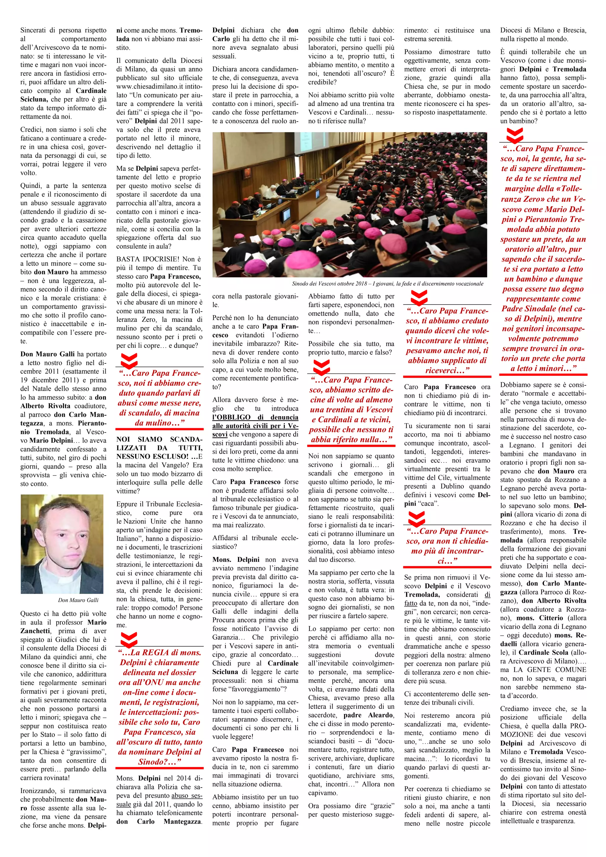 Lettera aperta a papa Francesco | PDF