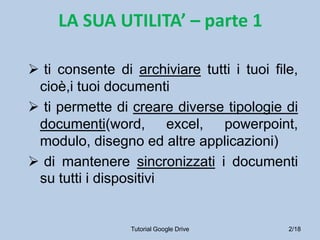 Tutorial Google Drive | PPTX | Computing | Technology & Computing