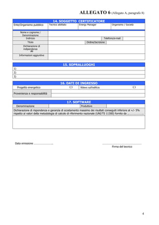 Allegato 6 lg_giugno_09 | PDF | Gas and Electric | Home Utilities