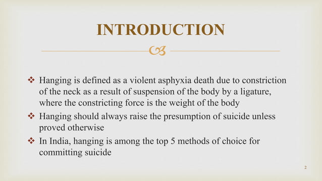 ALLEGED HANGING CASE-CID.pptx | Death, Injury, or Military Conflict | Sensitive Topics