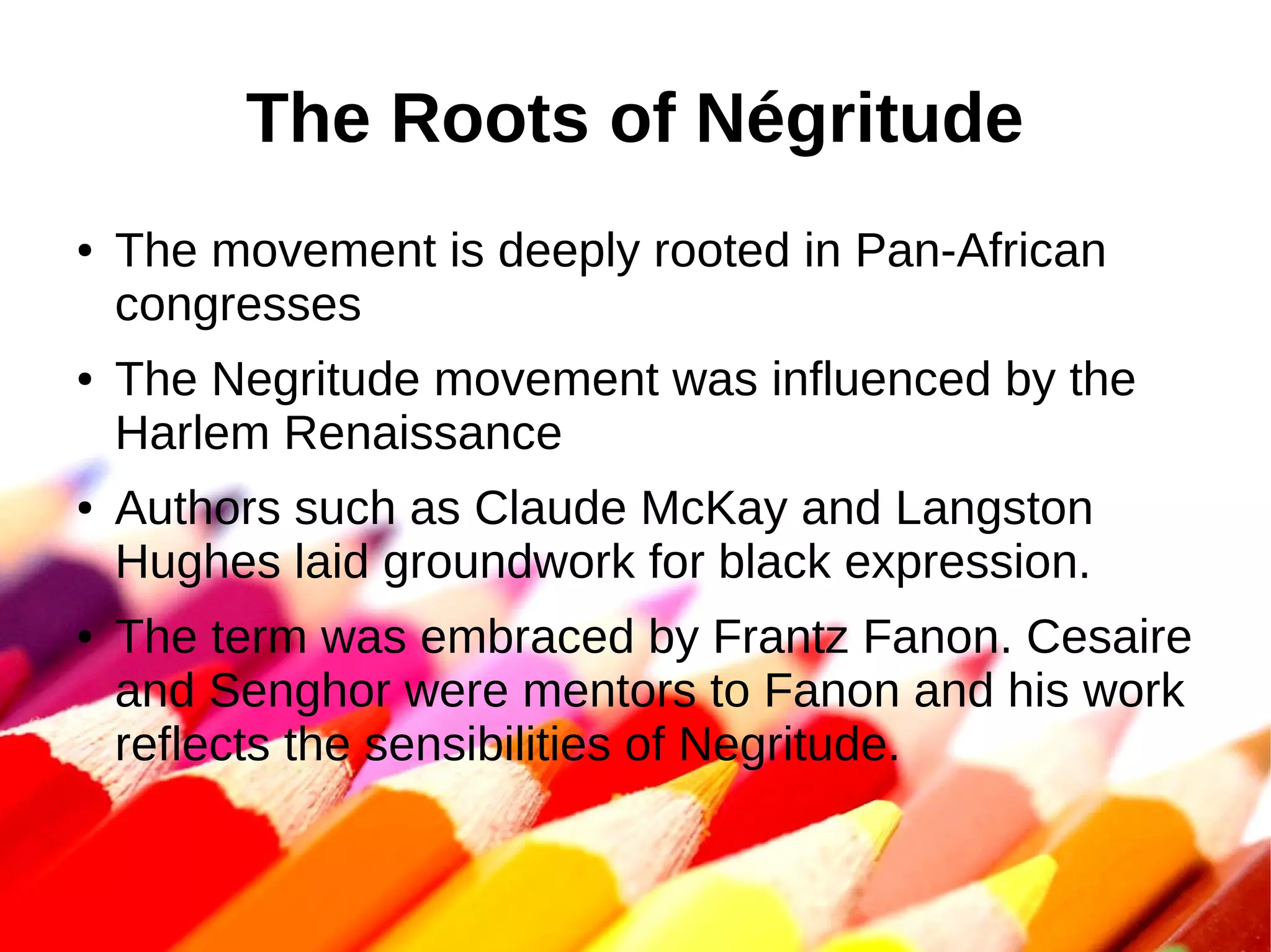 Allegory, Negritude,Globalization | ODP