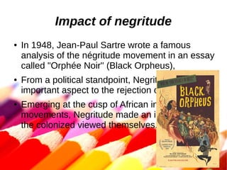 Allegory, Negritude,Globalization | ODP