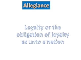 Allegiance | PPTX