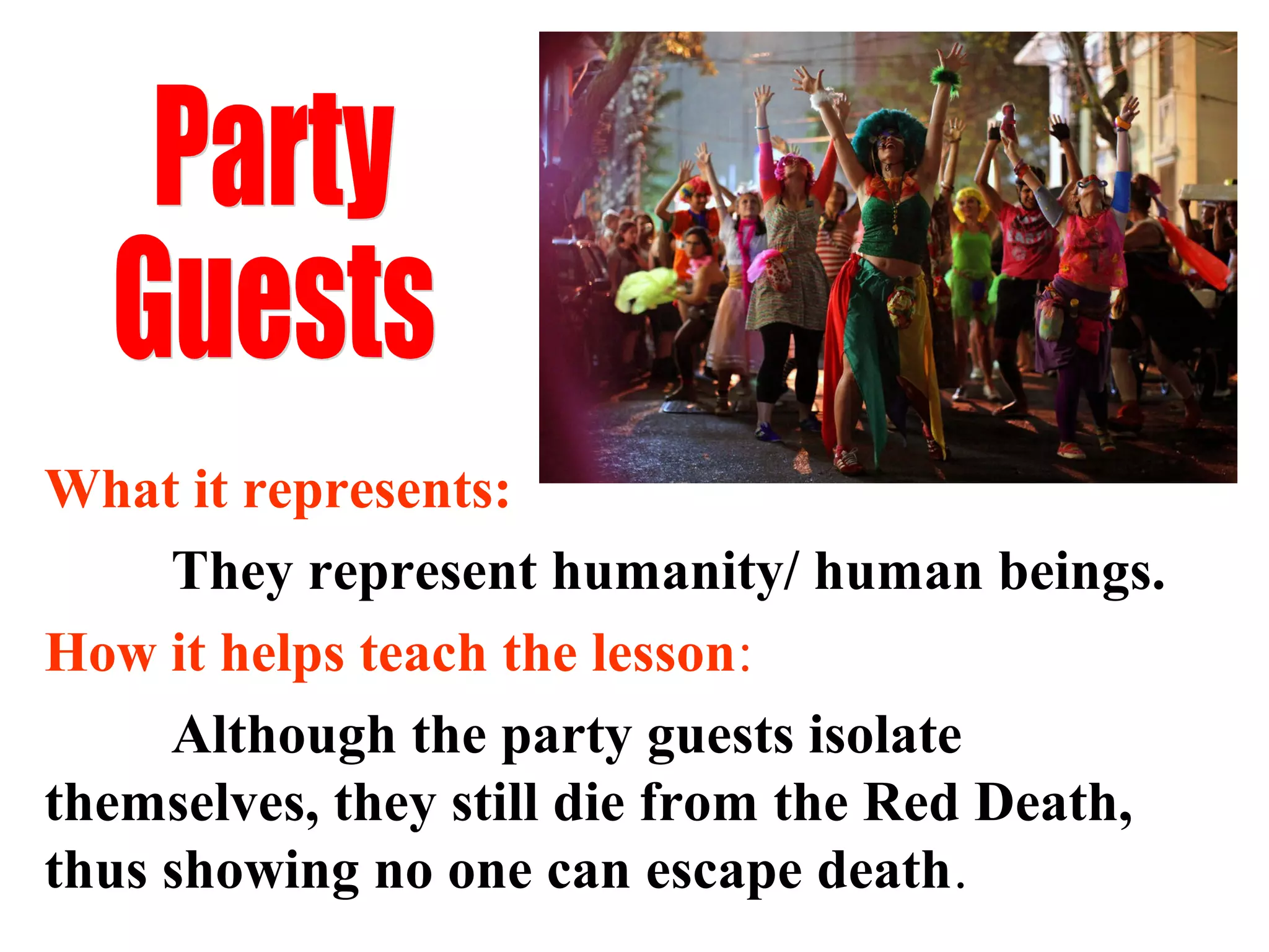 Allegory and symbols in the masque of the red death | PPT