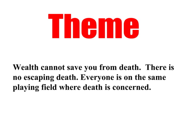 Allegory and symbols in the masque of the red death | PPT