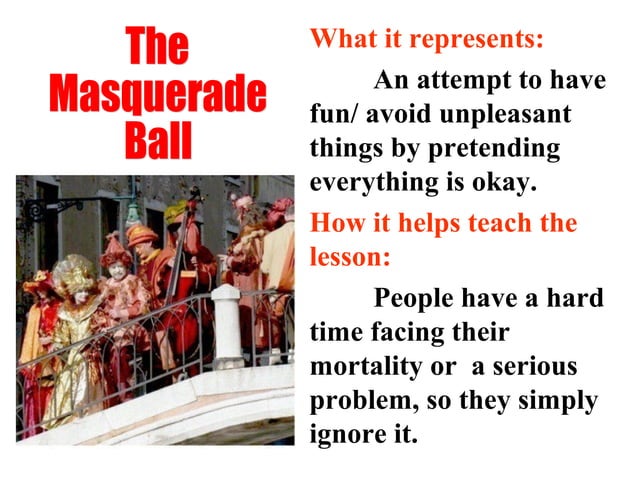 Allegory and symbols in the masque of the red death | PPT