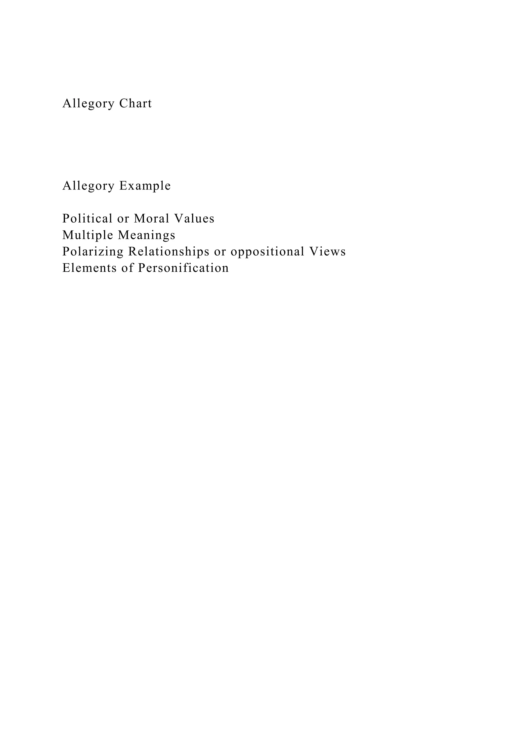 Allegory ChartAllegory ExamplePolitical or Moral Val.docx