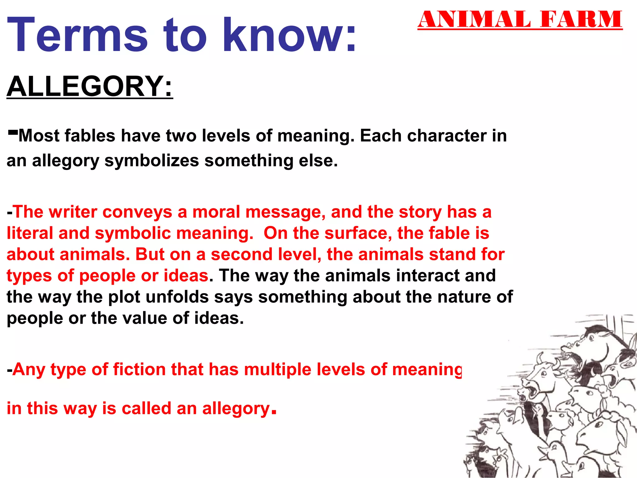 Allegory, fable, satire | PPT