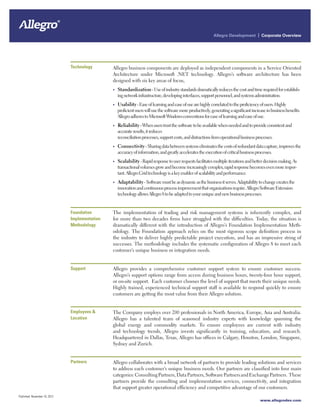 Allegro corporate-overview | PDF