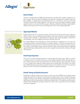 Allegro Opportune Success Factors For Etrm System Implementation | PDF ...