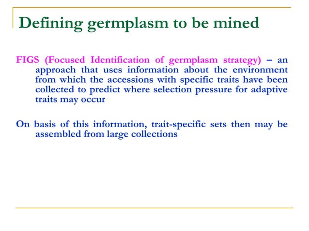 Allele mining-Utilization of PGR in plant breeding.ppt | Genetics | Science