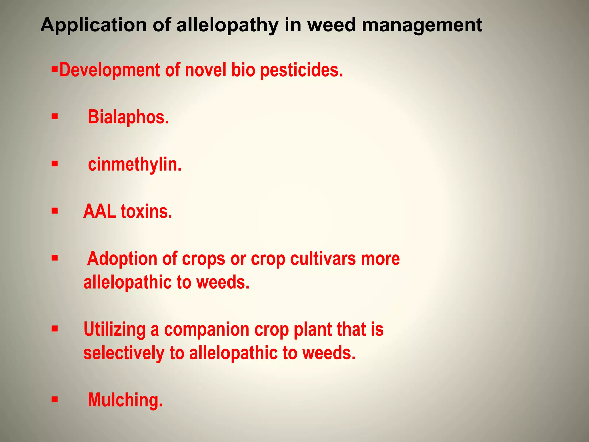 Allelochemicals (1) | PPTX