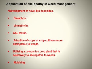 Allelochemicals (1) | PPTX