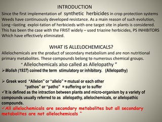 Allelochemicals (1) | PPTX