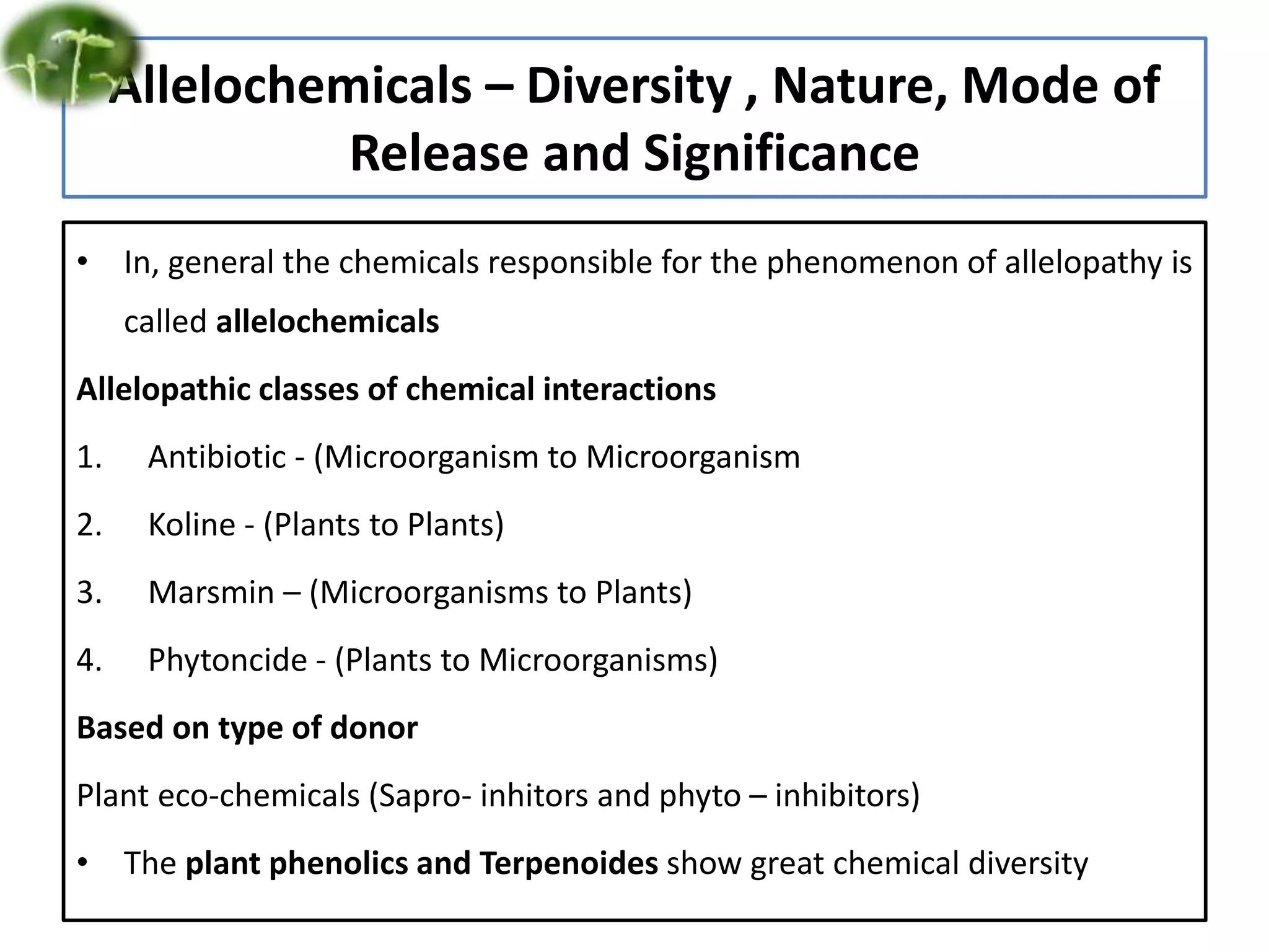 Allelopathy | PPTX