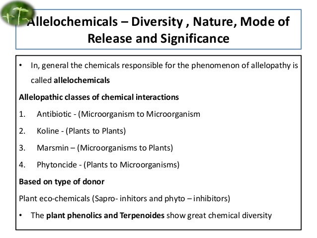 Allelopathy