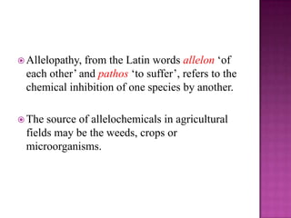 Allelopathy | PPTX