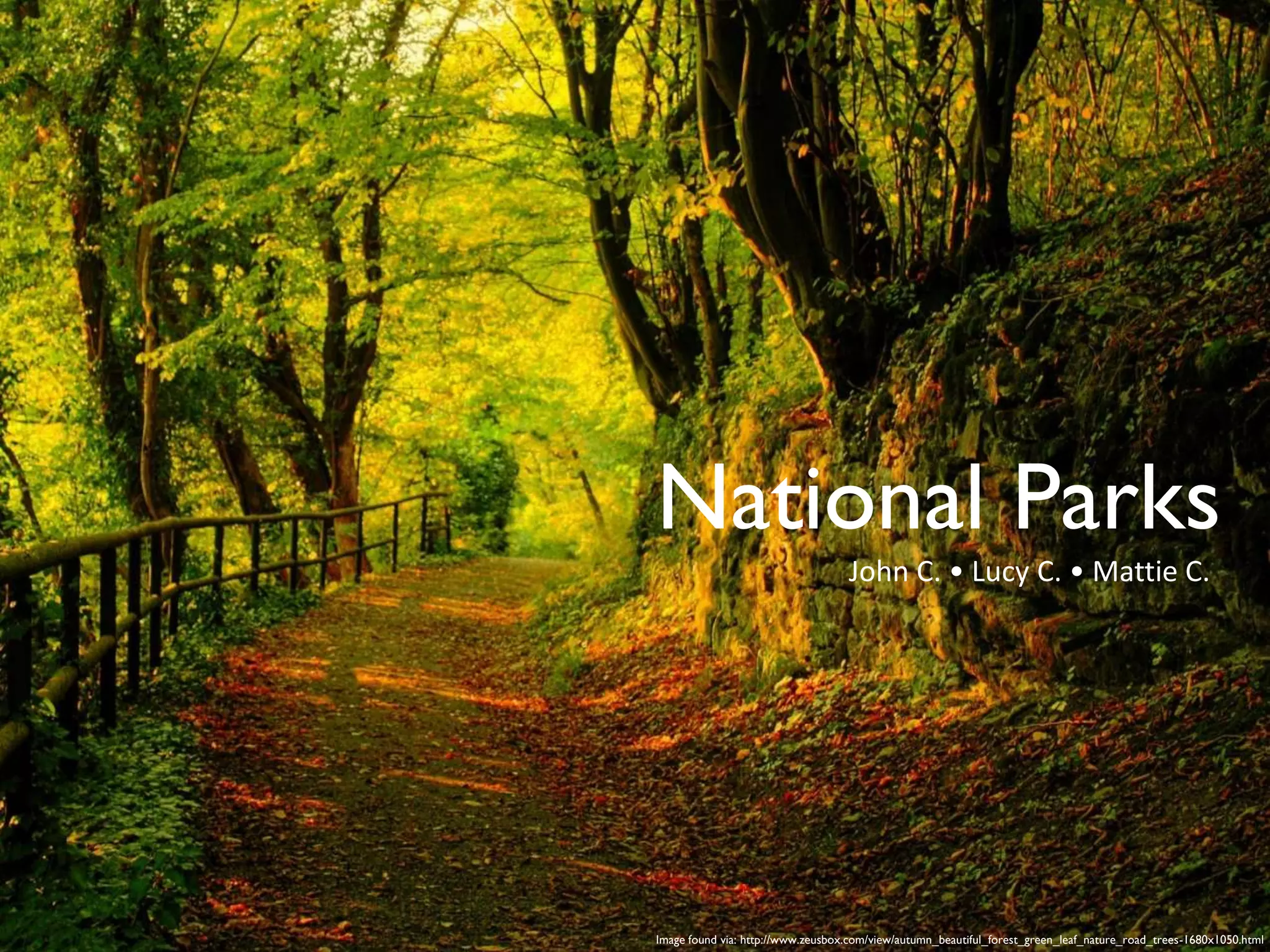 Ecology Project- National Parks | PPT