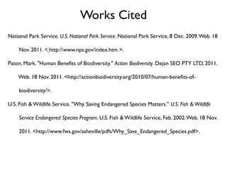 Ecology Project- National Parks | PPT