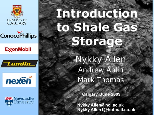 Introduction to Shale Gas Storage | PDF