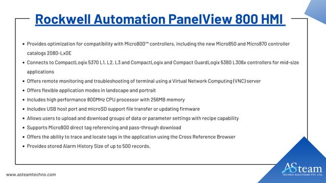 Rockwell Automation 2711R PanelView 800 HMI | PDF | Computing ...