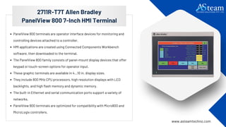 Rockwell Automation 2711R PanelView 800 HMI | PDF