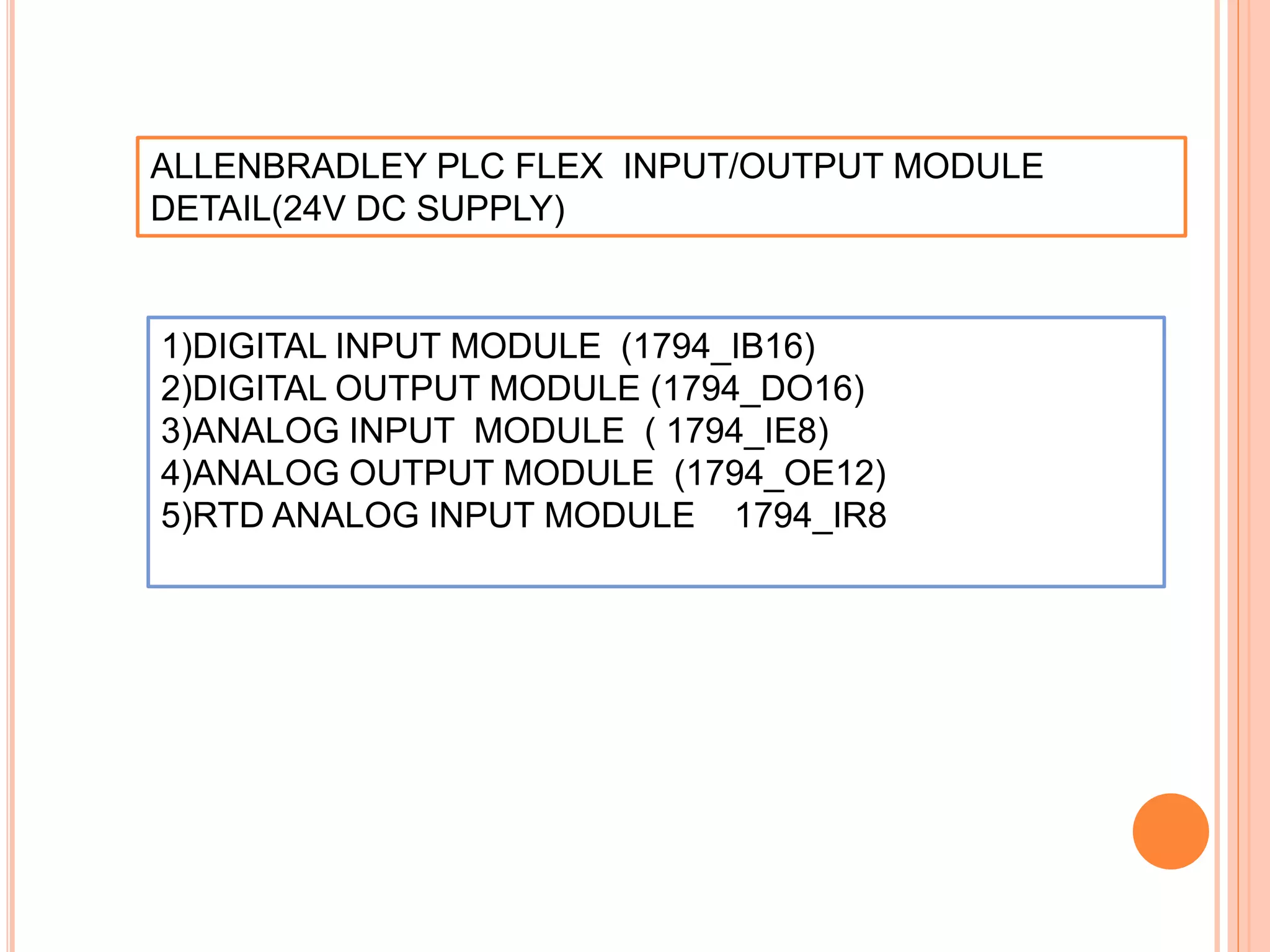 Allenbradley Control Logix PLC Network Architecture | PPTX