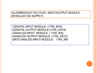 Allenbradley Control Logix PLC Network Architecture | PPTX