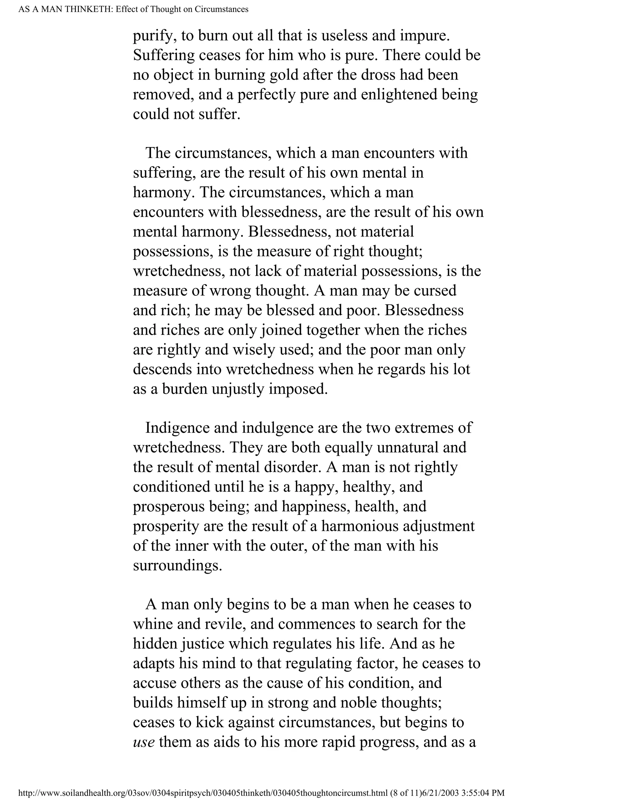 Allen, james as a man thinketh | PDF