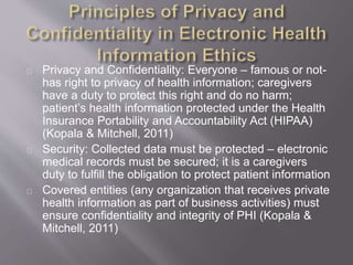 Patient Privacy and the Caregiver Duty to Protect | PPT